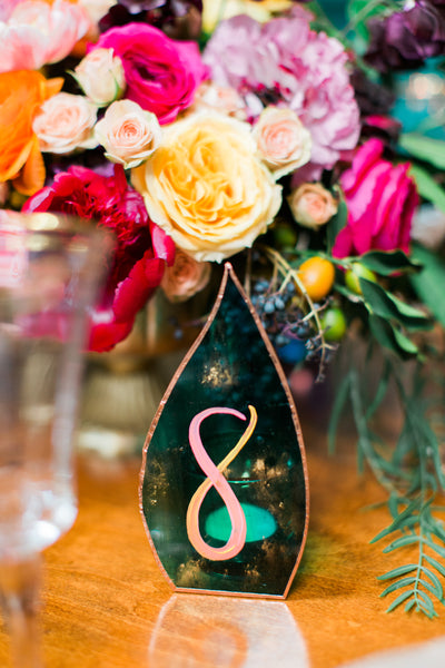 Stained Glass Table Numbers | Pigment & Parchment